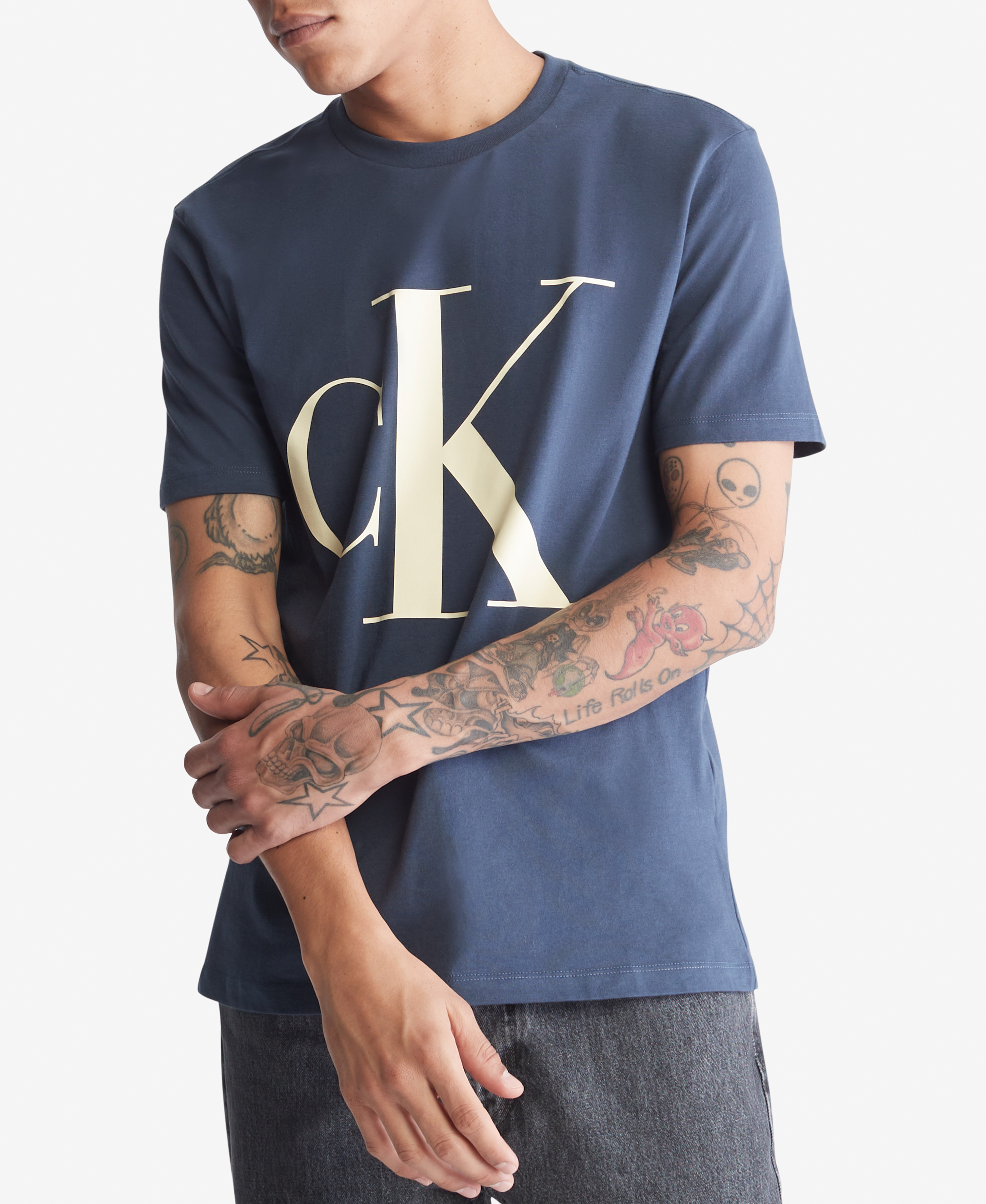 Monogram Logo Crewneck T-Shirt | Calvin Klein