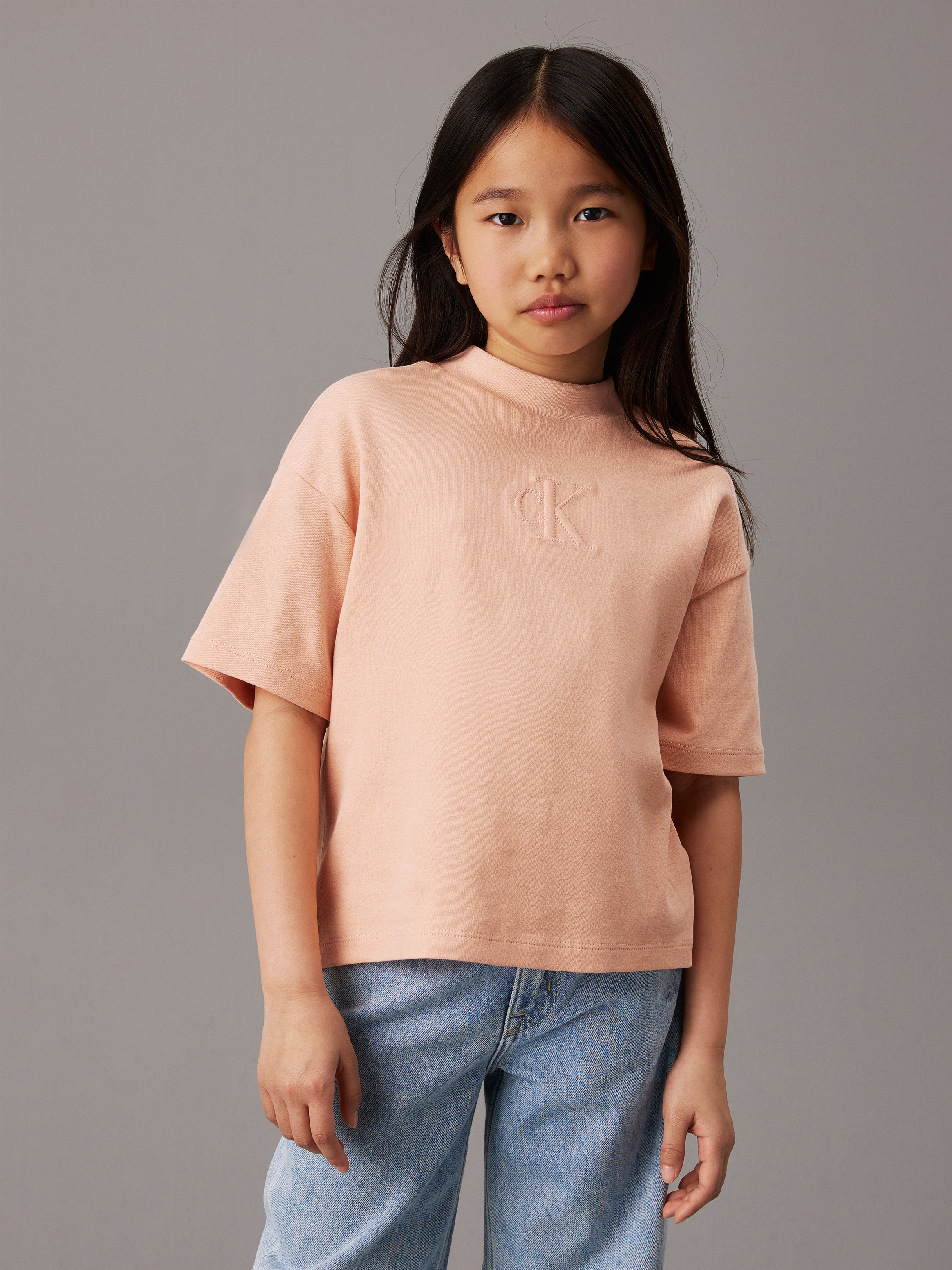 Girls Boxy Logo Top | Calvin Klein