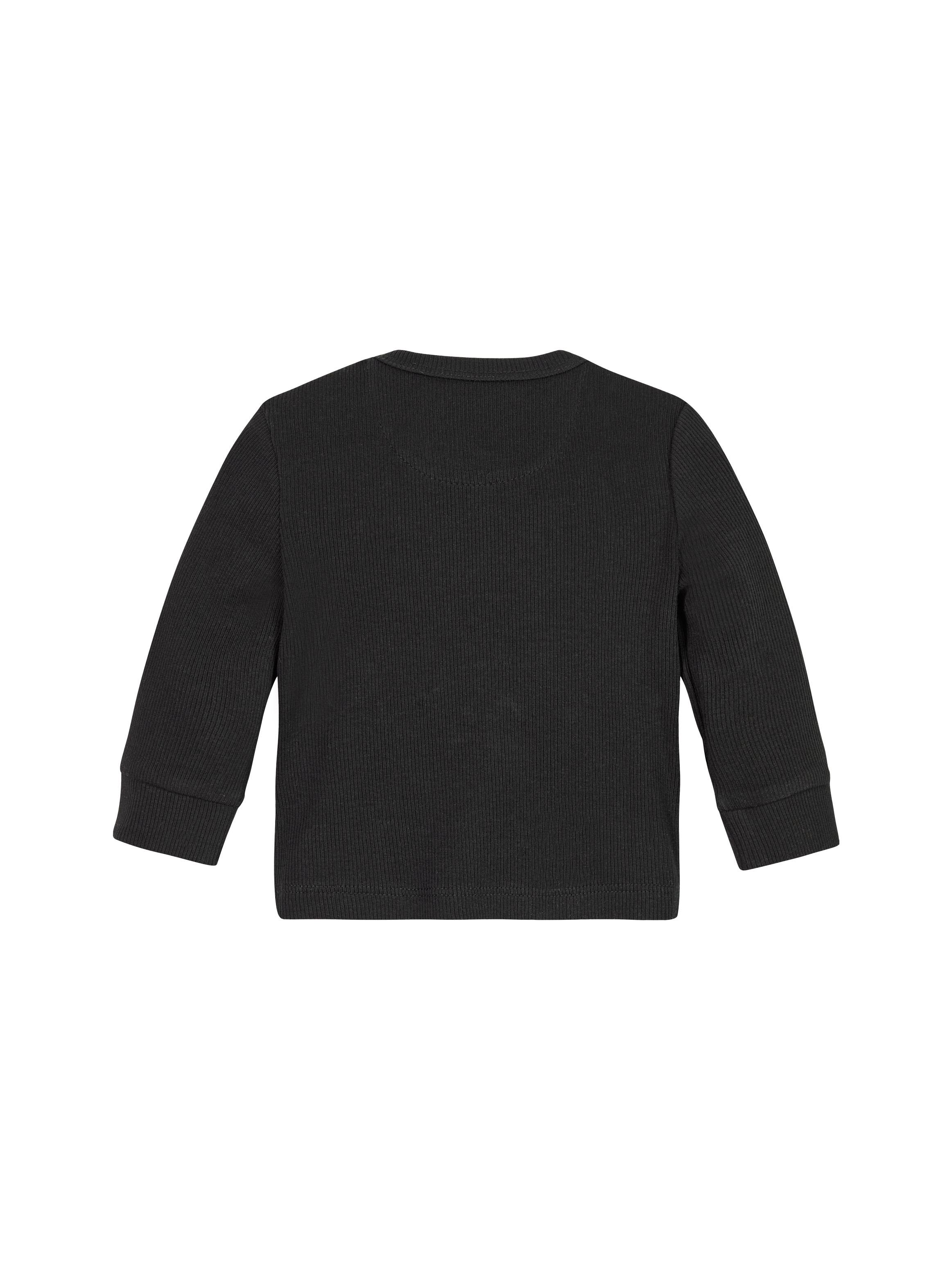 Baby Monogram Rib Long Sleeve T-Shirt | Calvin Klein