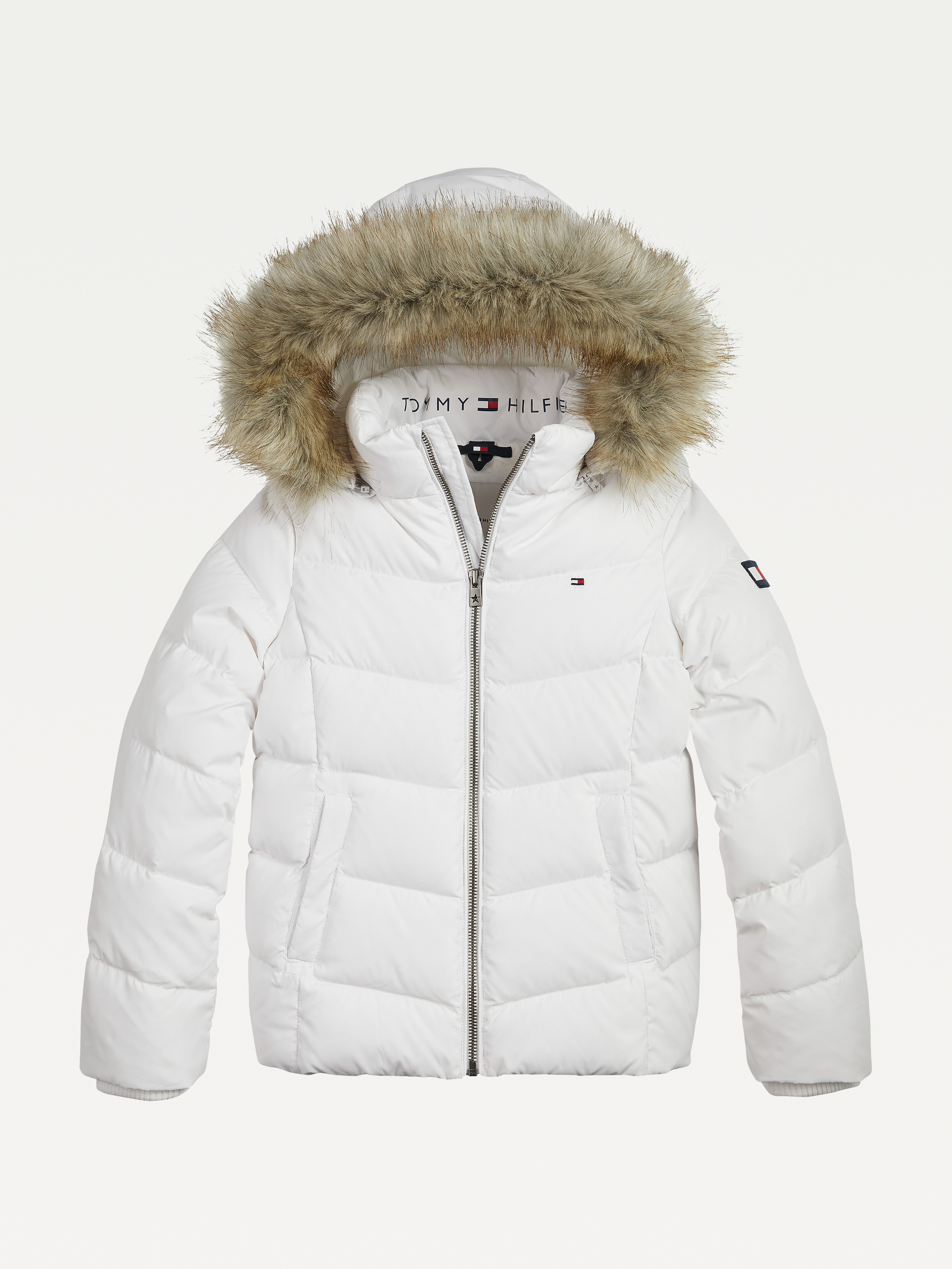 Girls 3-7 Down Flag Patch Jacket | Jackets | Tommy Hilfiger