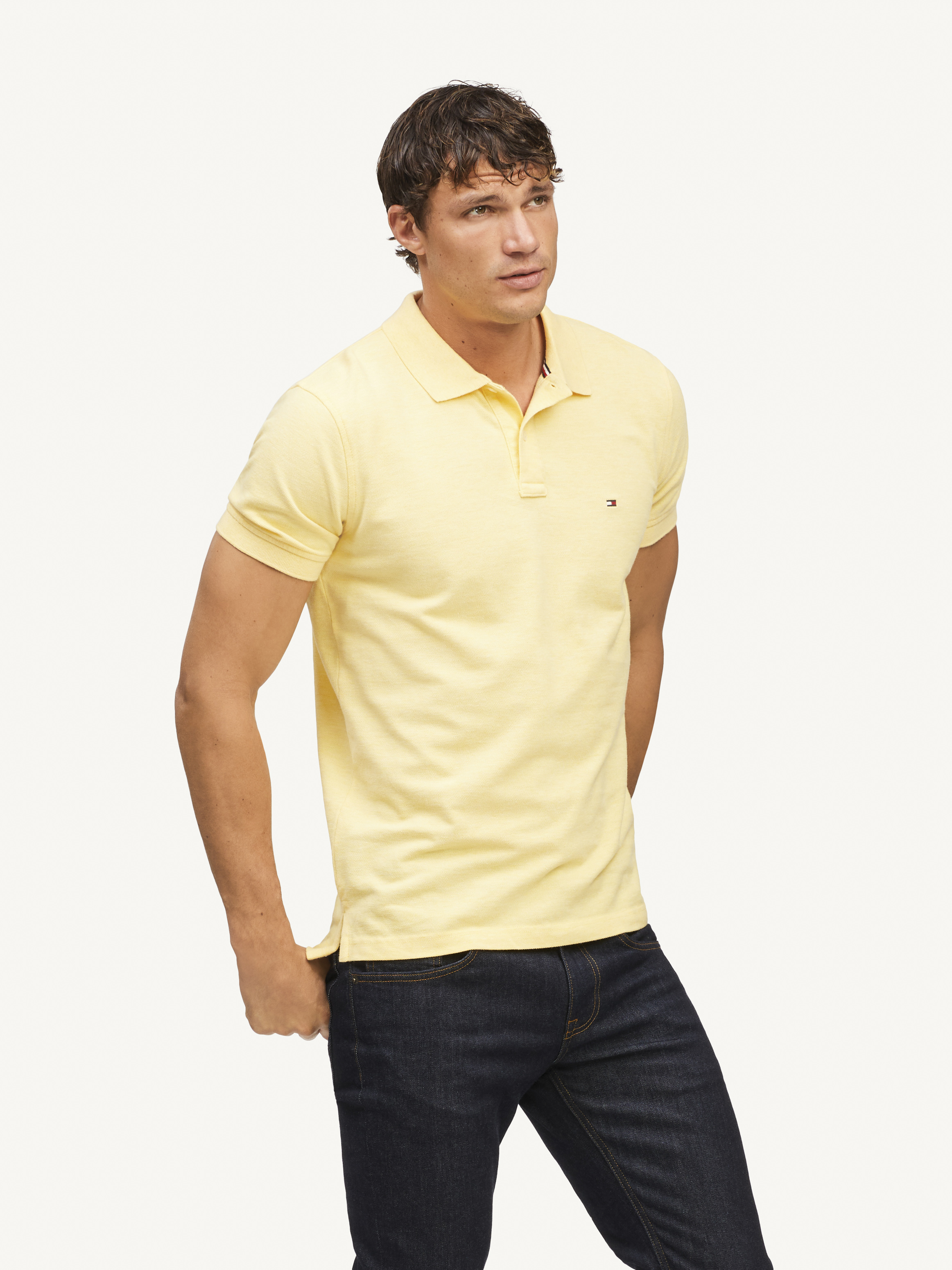 Essential Heather Polo | Polo Shirts | Tommy Hilfiger