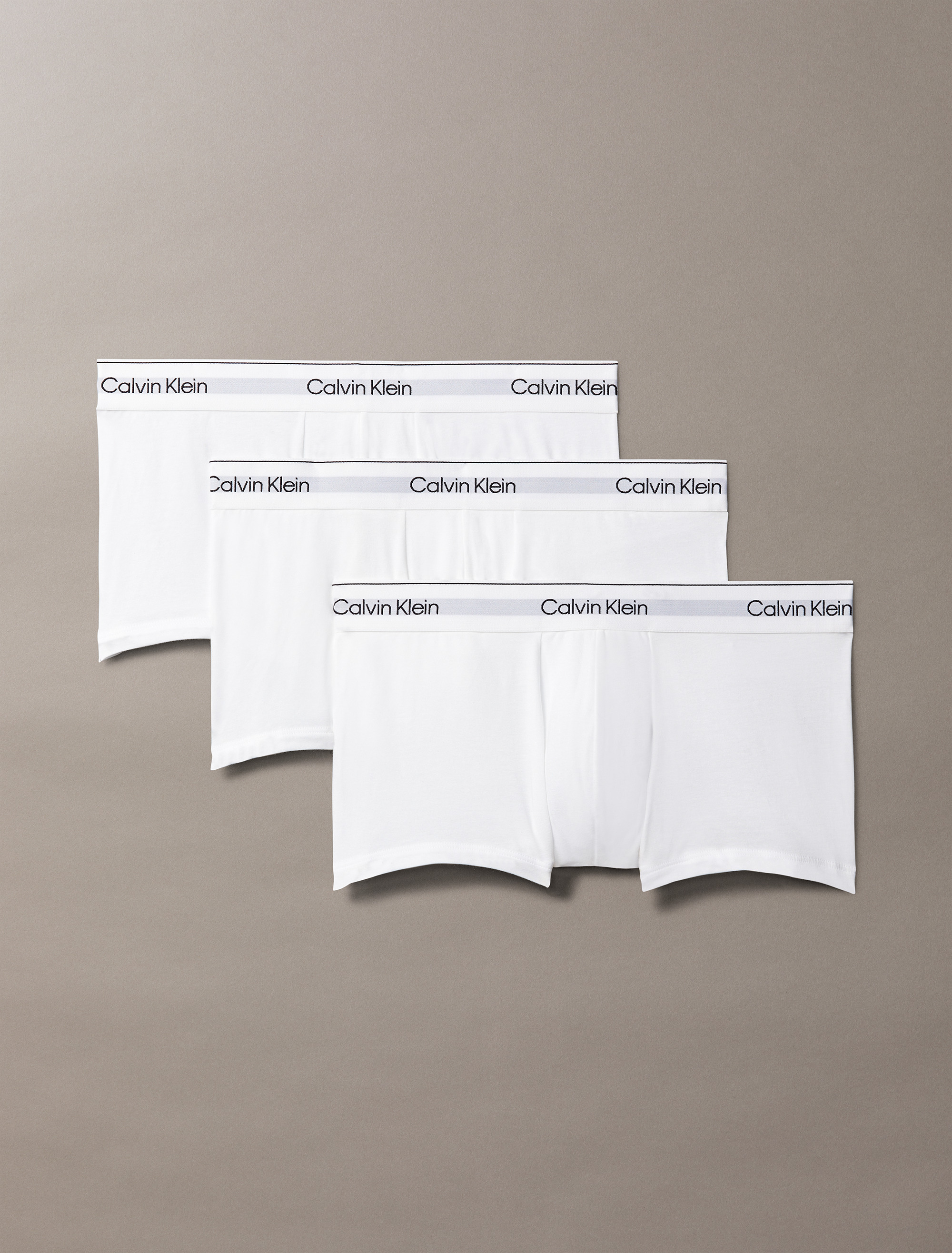 Calvin klein low rise trunks 3 pack white store
