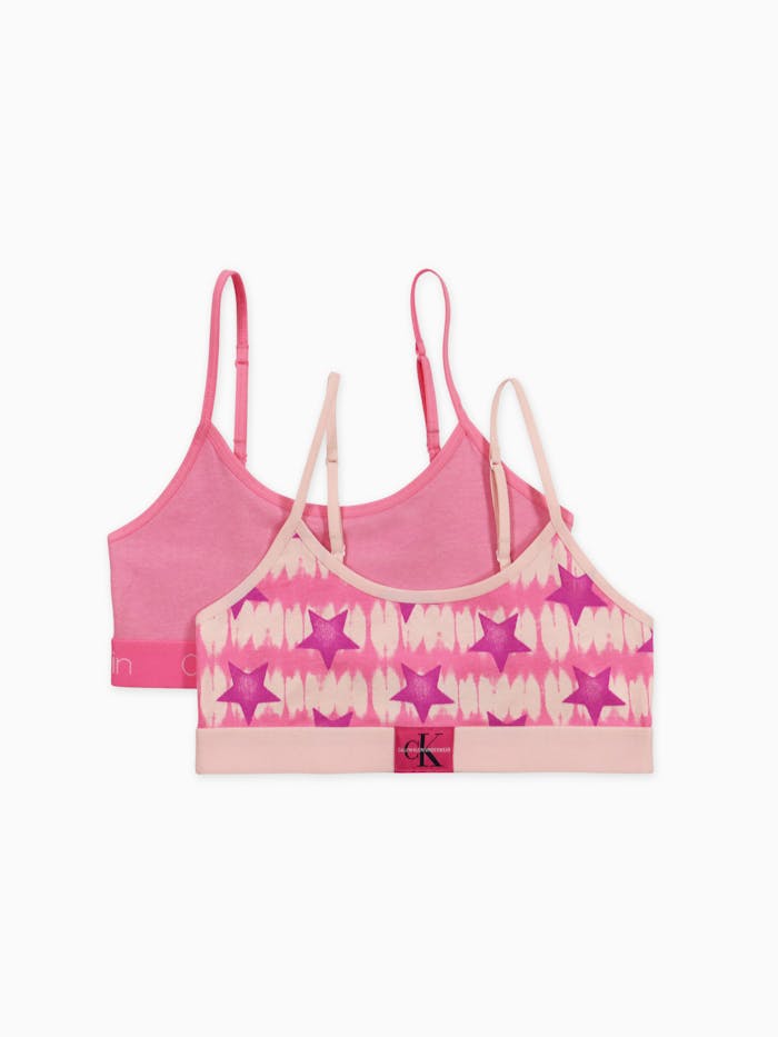 Girls 2 Pack Crop Bralettes Bralettes Calvin Klein