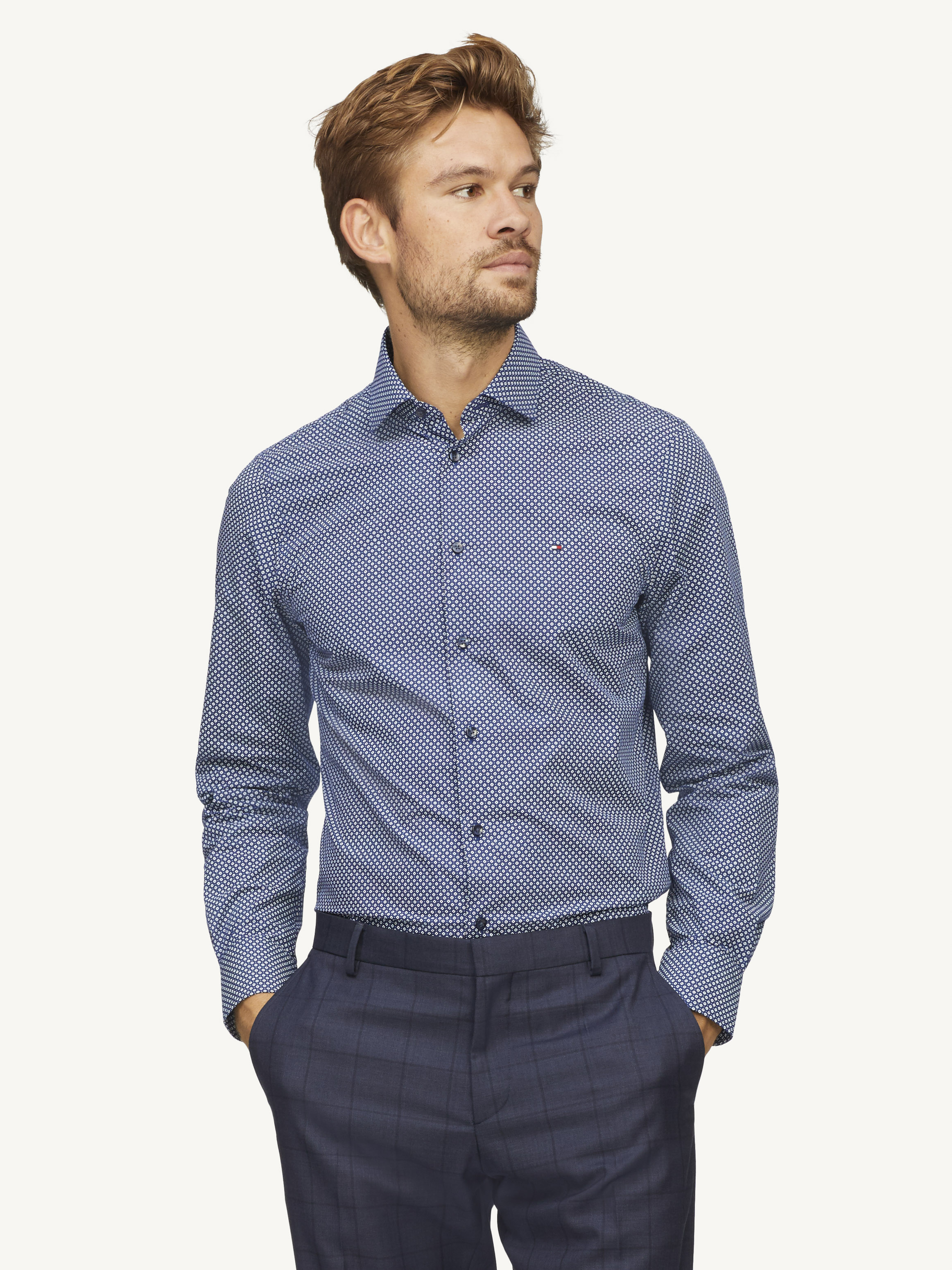 Tiled Slim Shirt | Shirts | Tommy Hilfiger