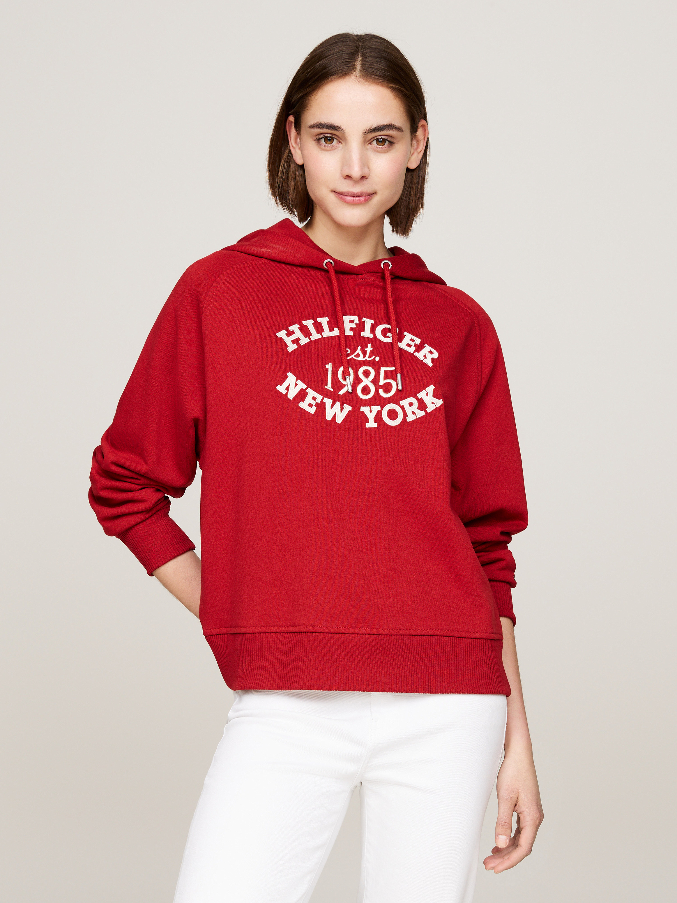 Varsity Logo Embroidery Hoodie | Hoodies | Tommy Hilfiger