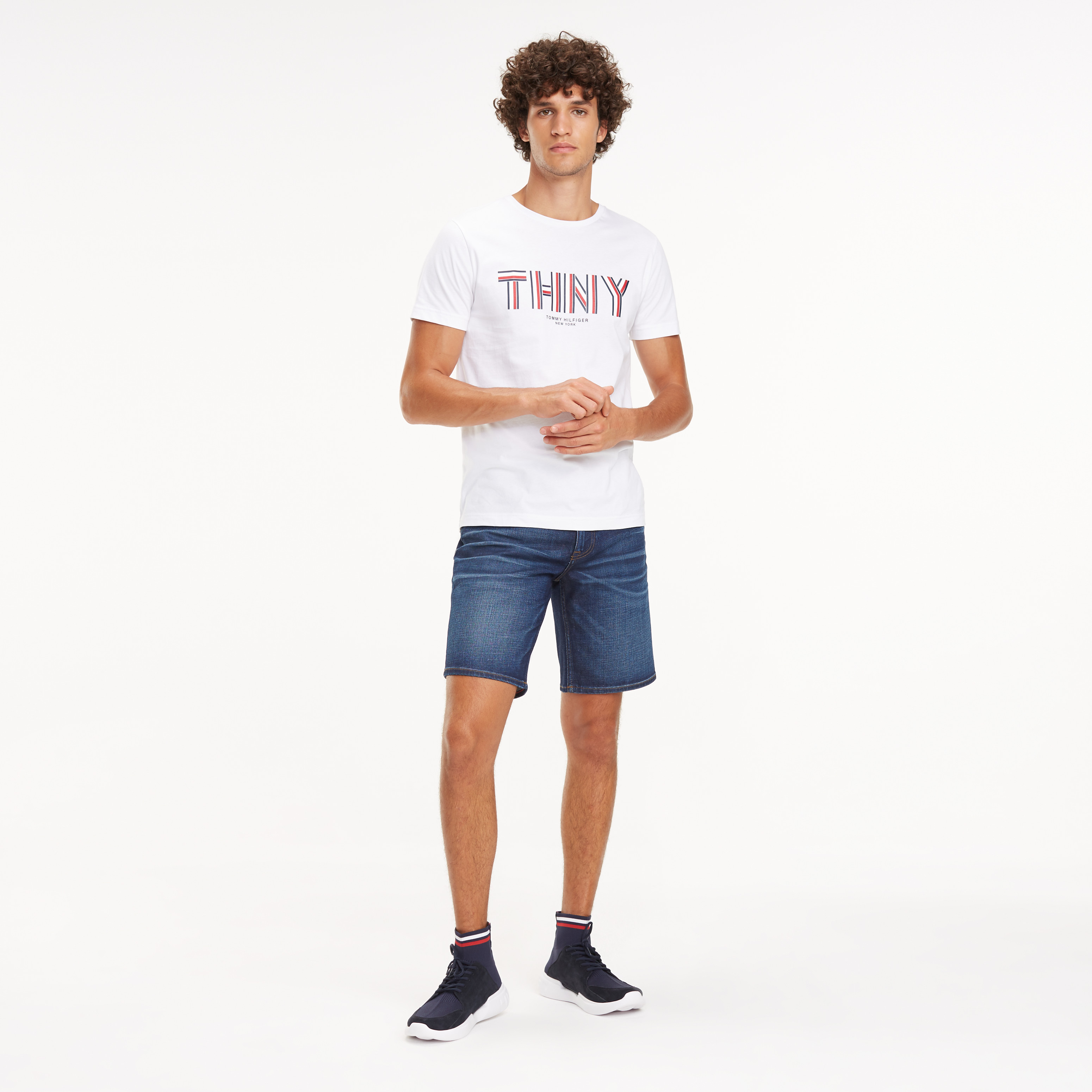 New York Logo Cotton T Shirt T Shirts Tommy Hilfiger