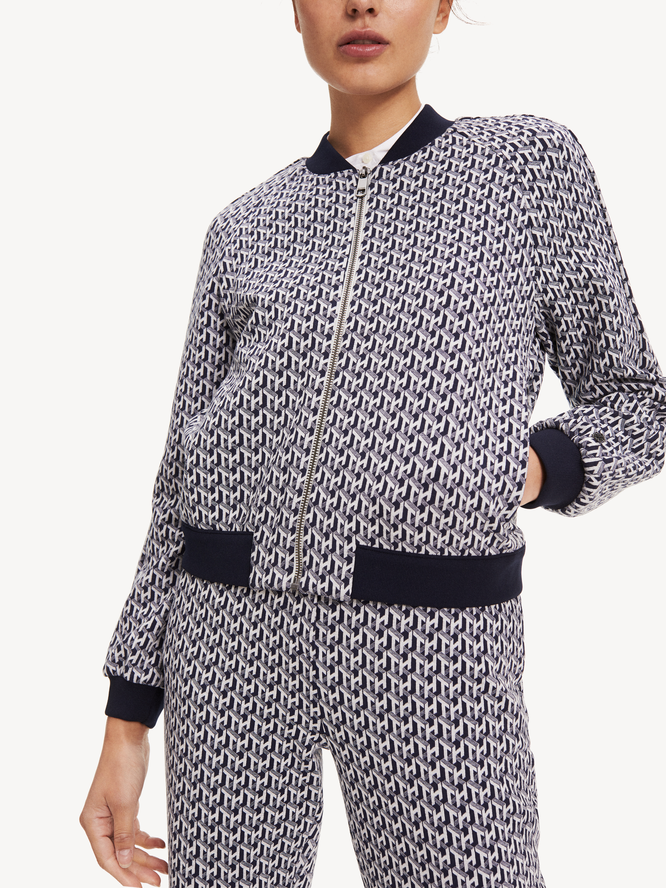 Th Monogram Bomber Jacket | Coats & Jackets | Tommy Hilfiger